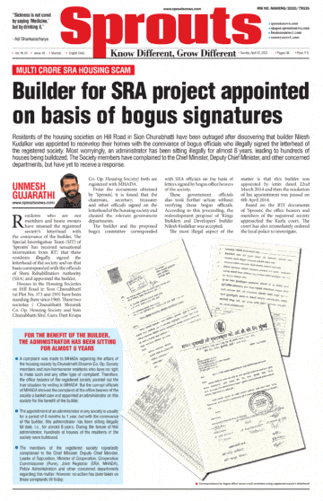Builder for SRA project appointed on basis of bogus signatures ...